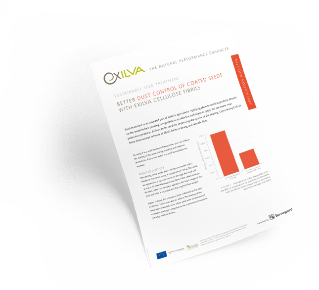 Better Dust Control of Coated Seeds with Exilva